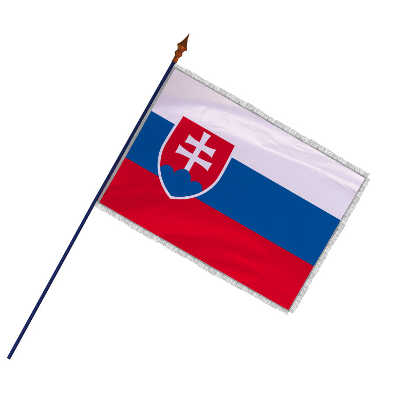 Drapeau Slovaquie avec hampe officielle | MACAP