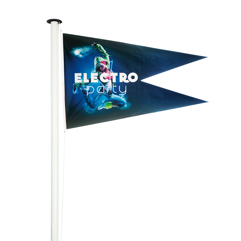 Drapeau personnalisé pour mât - Forme double pointe | MACAP