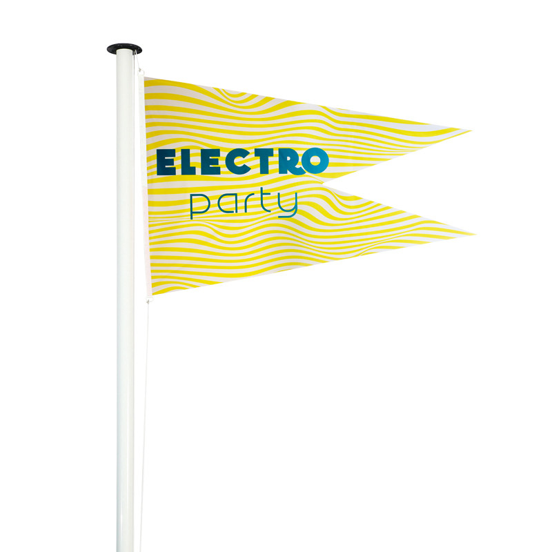 Drapeau personnalisé pour mât - Forme double pointe | MACAP