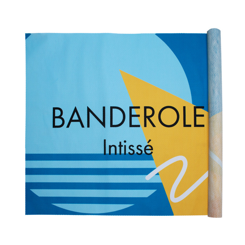 Banderole personnalisée intissé & textile coupe au format - MACAP