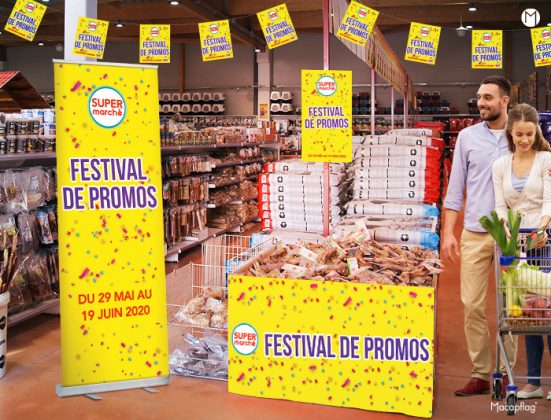 La PLV idéale pour un supermarché à l'intérieur comme à l'extérieur