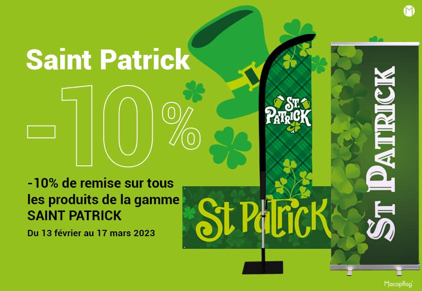 Offre promotionnelle Saint-Patrick, tous les meilleurs supports