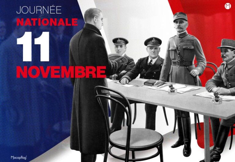 11 novembre, armistice de la première guerre mondiale en 1918