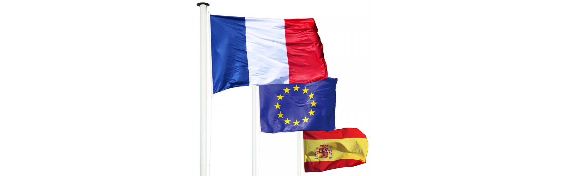 Drapeau Officiel pour Mât - France - UE - Régions et Provinces - MACAP
