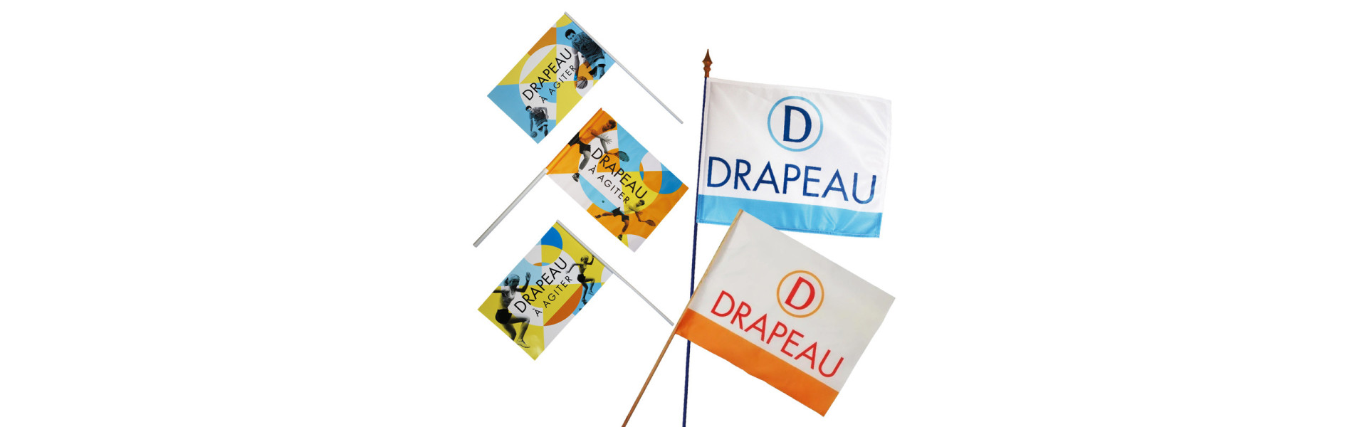 Drapeau Personnalisé avec Hampe | MACAP